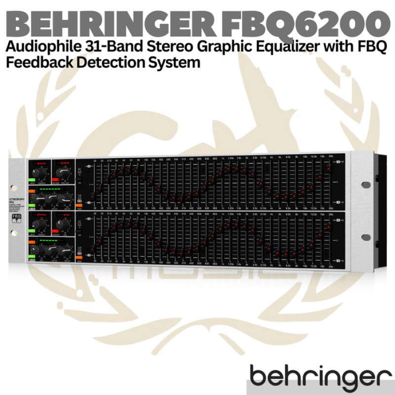 Jual BEHRINGER ULTRAGRAPH PRO FBQ6200 Stereo Graphic Equalizer with FBQ ...