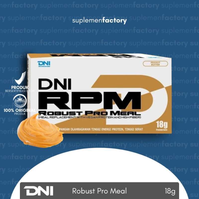 Jual Dni Rpm Robust Pro Meal Replacement Sachet Whey Protein Vegan Di ...