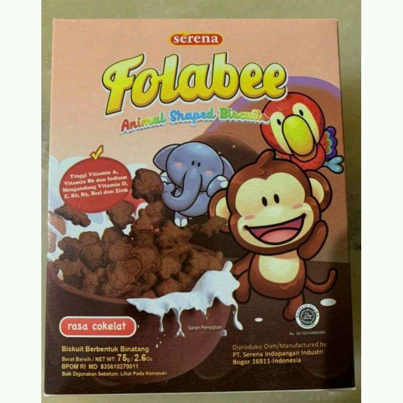Promo BISKUIT SERENA FOLABEE ANIMAL RASA COKLAT 75GR Diskon 58% di ...