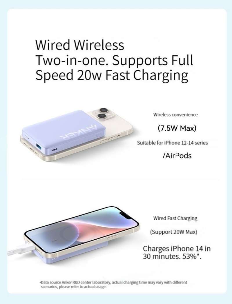 Jual ANKER A1642 - 334 MagGo Battery PowerCore 10K 10000mAh Magnetic ...