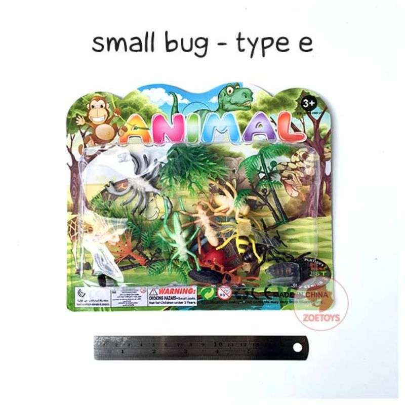 Jual Zoetoys Figurine Animal Set Complete Wild Farm Ocean Bug Reptile ...