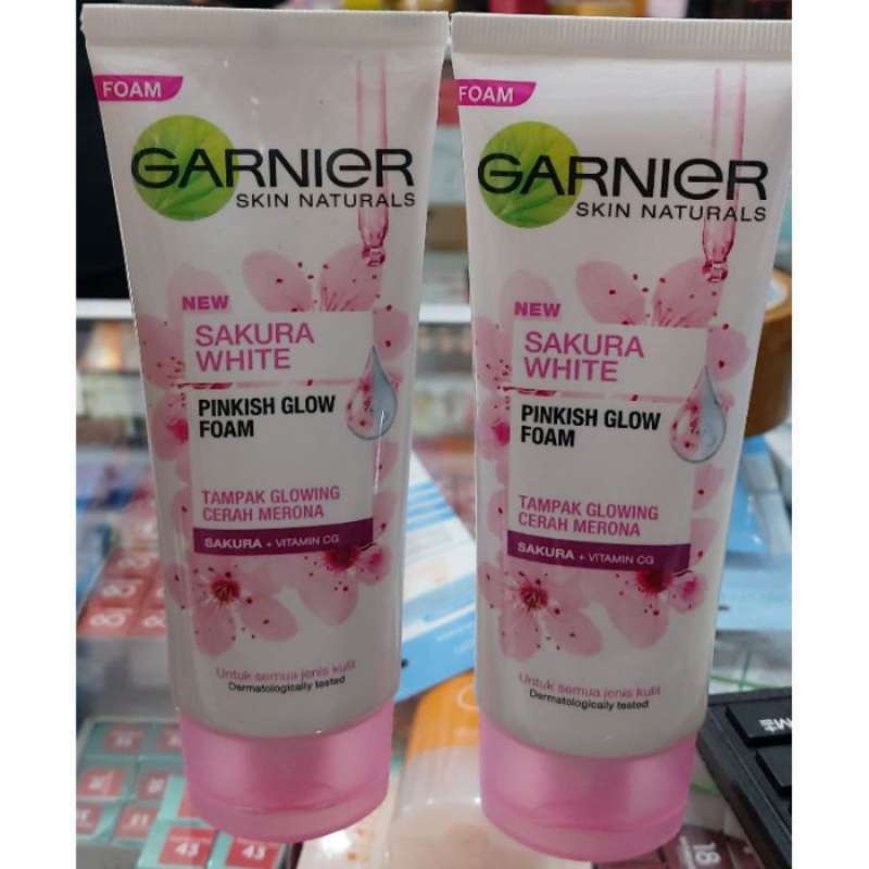 Jual Sabun Garnier Pink Besar/ Facial Foam Garnier Sakura 100ml Pink Di ...