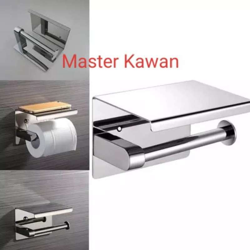 Jual Tempat Tissue Roll Stainless Sus 304 /tempat Tissue Hp Di Seller ...