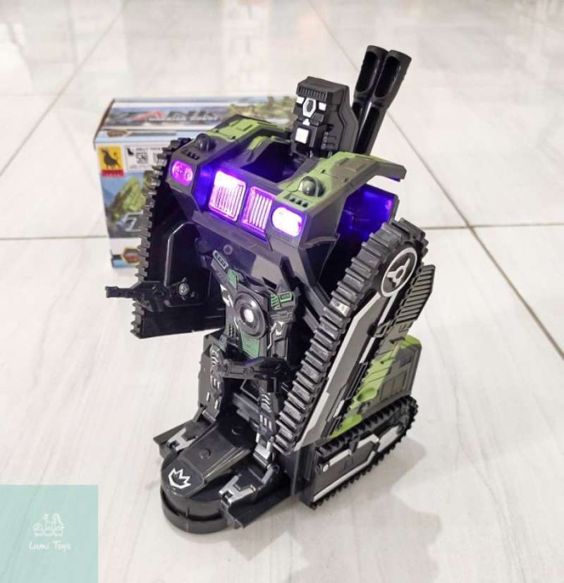 Promo Mainan Anak Tank Warrior Robot Deformation Mobil Tank Jadi Robot ...