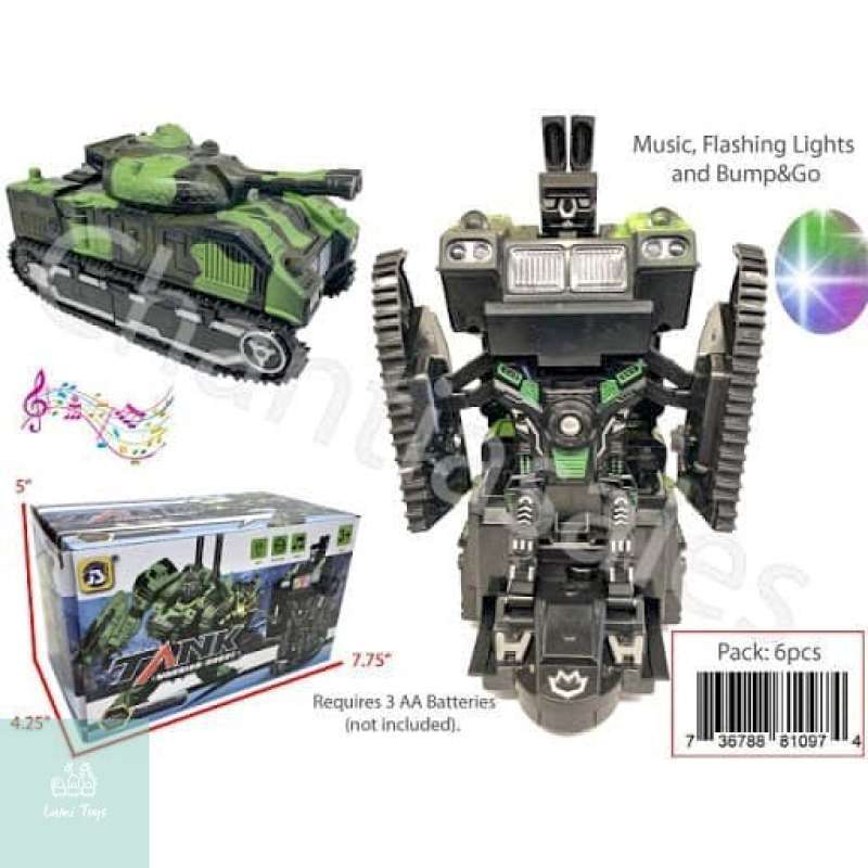Promo Mainan Anak Tank Warrior Robot Deformation Mobil Tank Jadi Robot ...