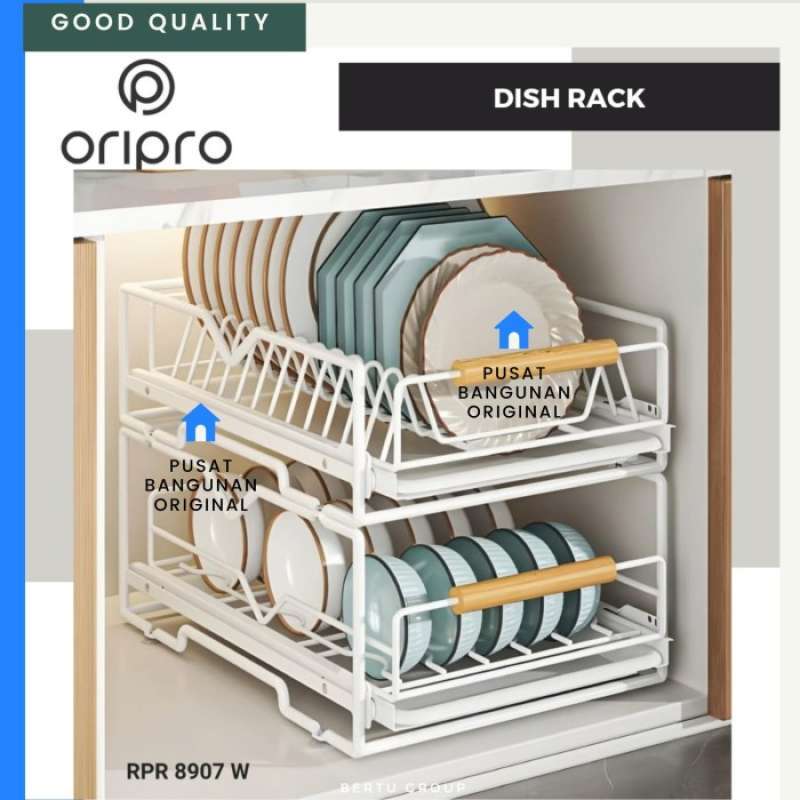 Promo Rak Piring Kitchen Set Rak Botol Gelas Tarik Model Vitco 29021 ...