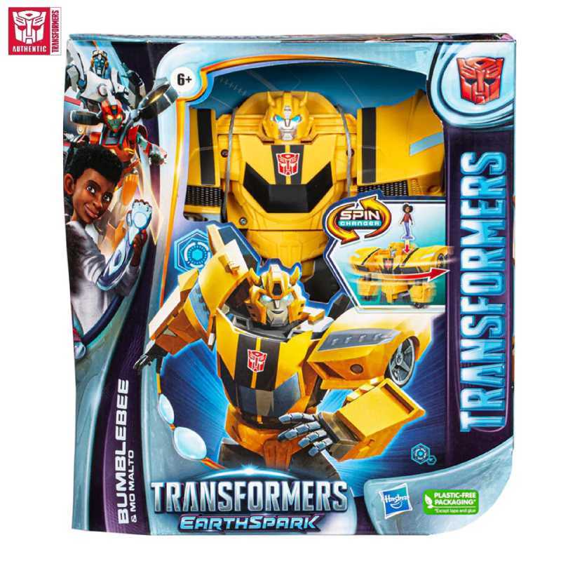 Promo Transformers Earthspark Spin Changer Bumblebee & Mo Malto 2-pack ...