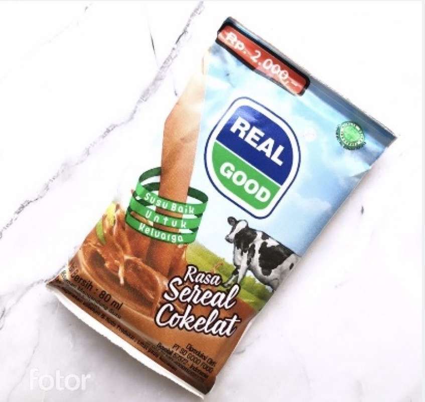 Promo Susu Coklat Real Good Uht 80ml Bantal Chocolate Milk Diskon 25% ...