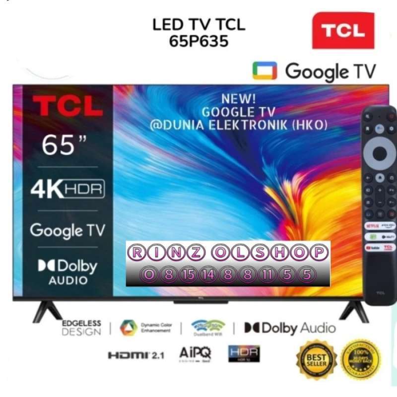 Jual Led Tv Tcl 65P635 Google Android Smart Tv Uhd 4K 65 Inch Baru di ...