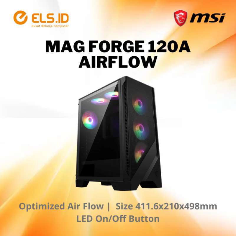 Promo MSI MAG Forge 120A Airflow Casing PC Diskon 7% di Seller ELS Computer Official Store - ELS ...