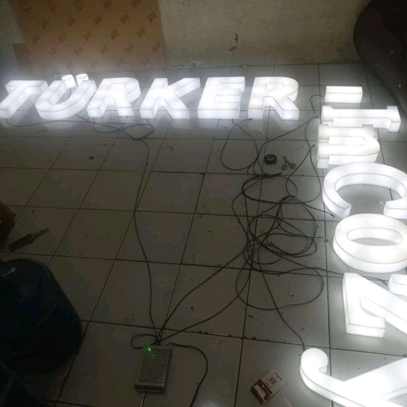 Jual Huruf Timbul Akrilik Led Nyalah Papan Nama Usaha Toko Sekolah ...