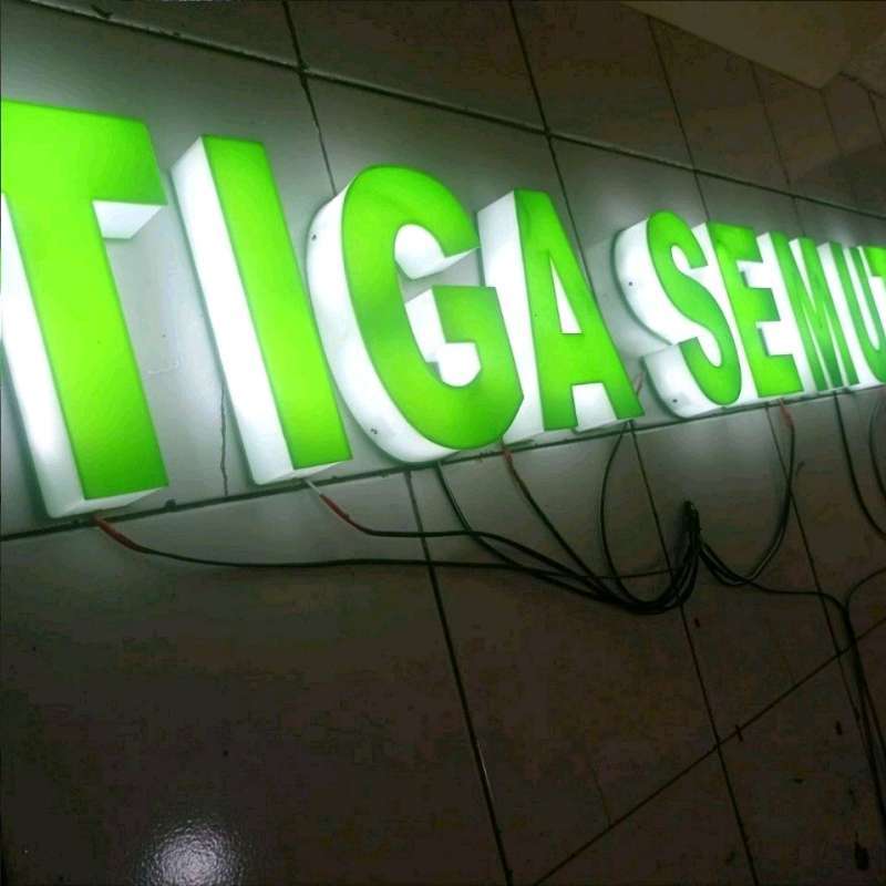 Jual Huruf Timbul Akrilik Led Nyalah Papan Nama Usaha Toko Sekolah ...