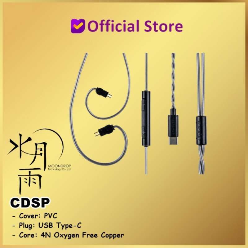 Promo MOONDROP CDSP INTERACTIVE DSP USB-C EARPHONE UPGRADE CABLE KABEL C DSP ...