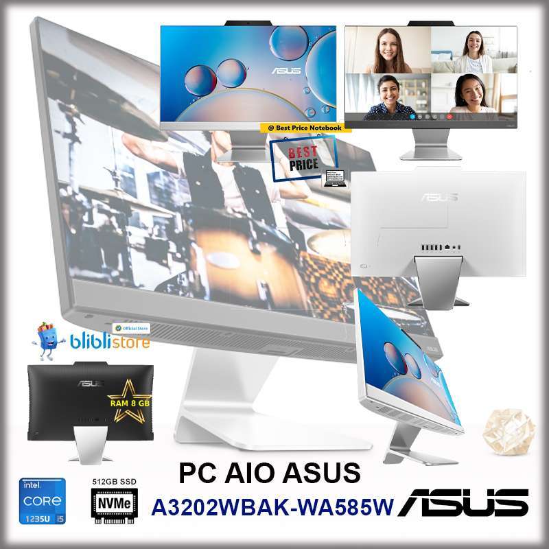 Jual Asus AIO A3202WBAK-WA585W Core i5-1235U 8GB 512GB 21.5 W11+OHS2021 ...