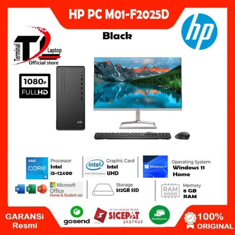 Jual Diskon Hp Pc Desktop M01-F2025D I5-12400 8Gb 512Gb Ssd W11+Ohs 21.5 + Led Terbaik - HP ...