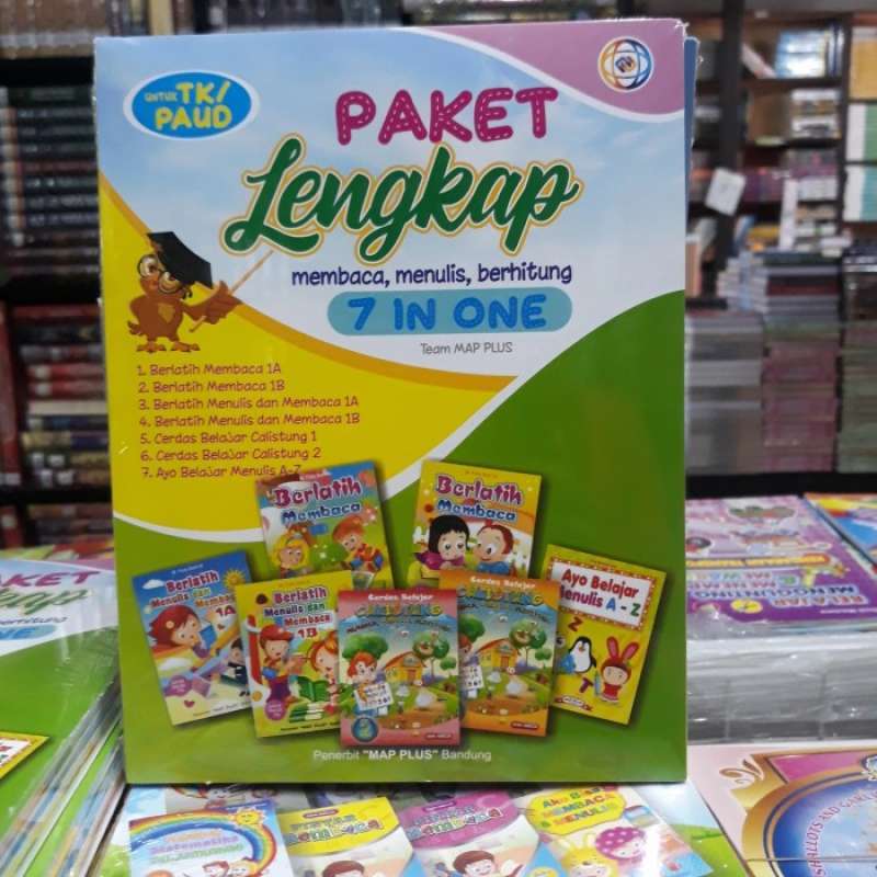 Promo Buku Anak Tk Paud Paket Lengkap Membaca Dan Menulis 7 In 1 Map ...