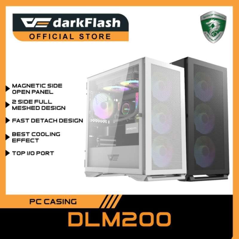Promo Baru Casing Darkflash Dlm200 - Matx Gaming Case Darkflash Dlm-200 Promo - Hitam Diskon 16% ...