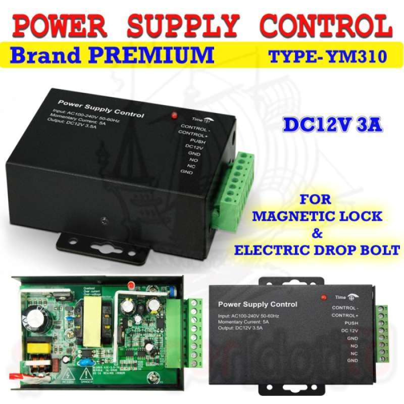 Promo POWER SUPPLY 12V 3A UTK RFID ACCESS DOOR LOCK CONTROL SWITCH MODE ...