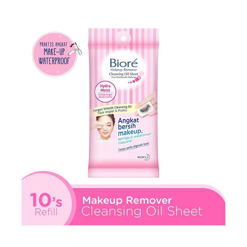 Jual Biore Make Up Remover Cleansing Oil Sheet [10 Lembar] di Seller ...