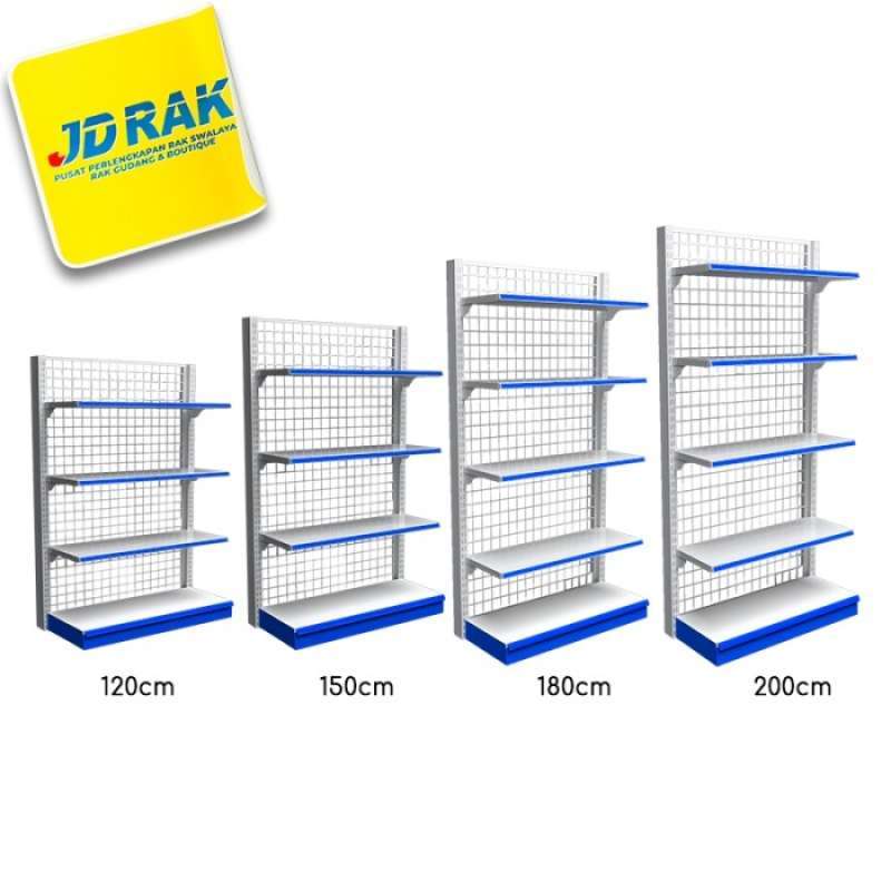 Promo Rak Minimarket / Gondola / Swalayan Single Ukuran 120/150/180/200 ...