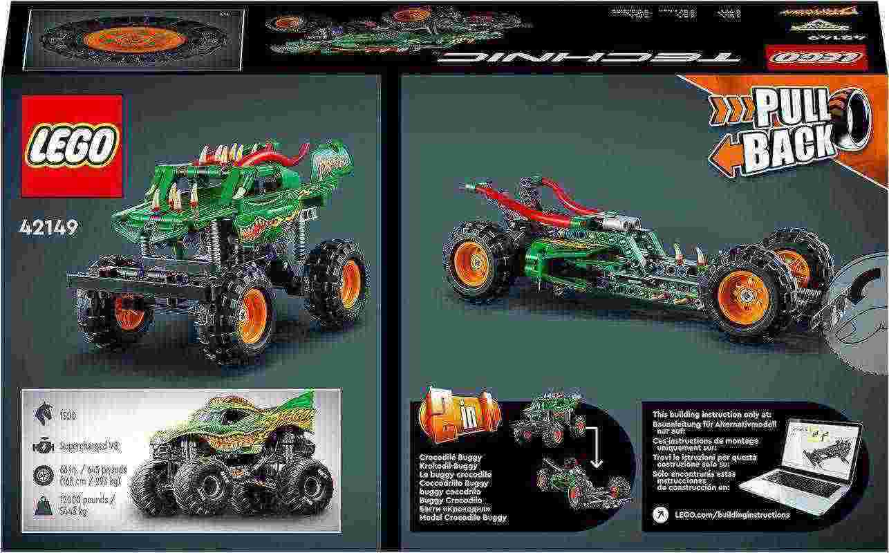 Jual Lego Technic - 42149 Monster Jam Dragon Set Building Kid Toy Truck ...