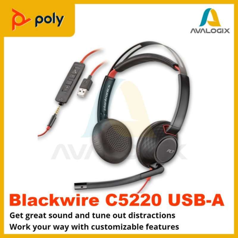 Promo Headset Plantronics Blackwire 5220 C5220 Diskon 33% Di Seller Mba ...