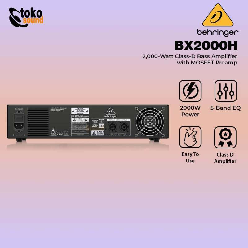 Jual Behringer BX2000H - Ultrabass Bass Head Amplifier di Seller ...