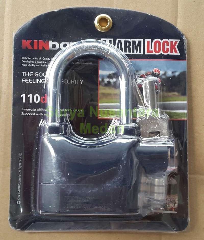 Jual Gembok Bunyi Sensor Alaram Alarm Alram Kunci Lock Kinbar Anti ...