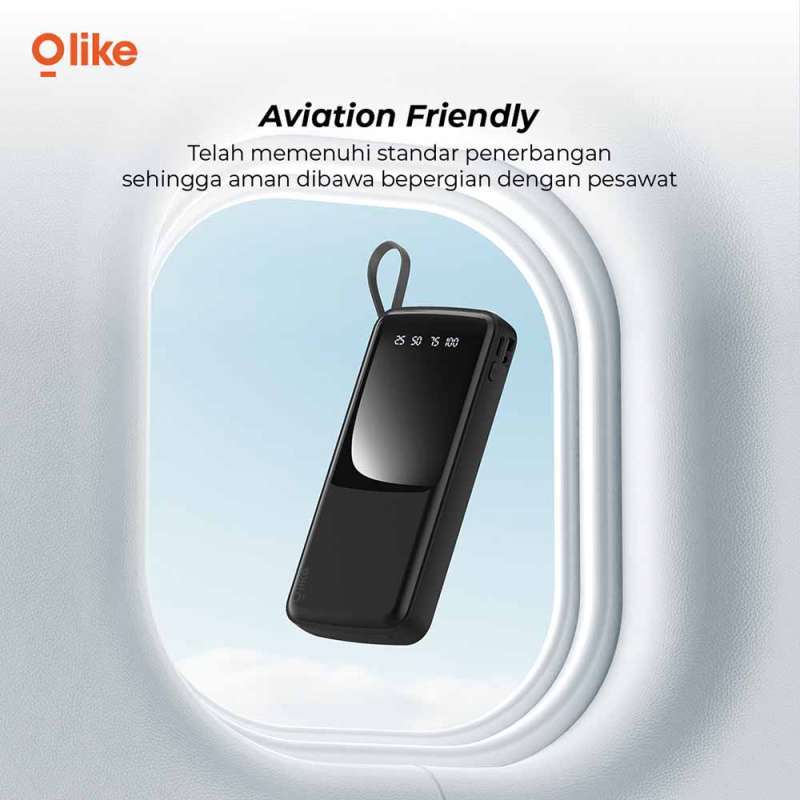 Promo Olike P103 Powerbank 10000mah 4in1 Cable Micro Usb-c Lightning ...