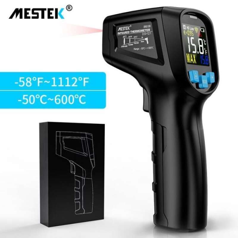 Jual Digital Infrared Thermometer -50~600C Laser Temperature Meter Gun ...