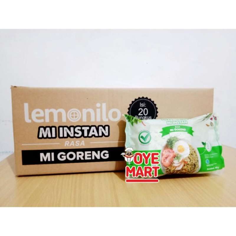 Jual Lemonilo Mie Instan Goreng 1 Dus Isi 20 Pcs Di Seller Oye Mart ...