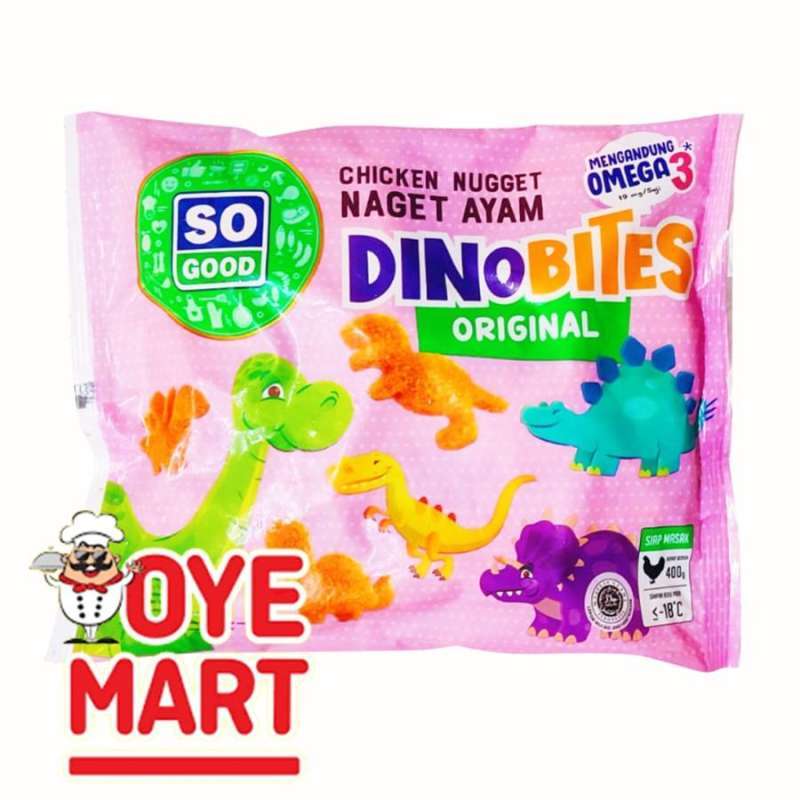 Jual So Good Chicken Nugget Dinobites 400gr/naget Ayam Bentuk ...