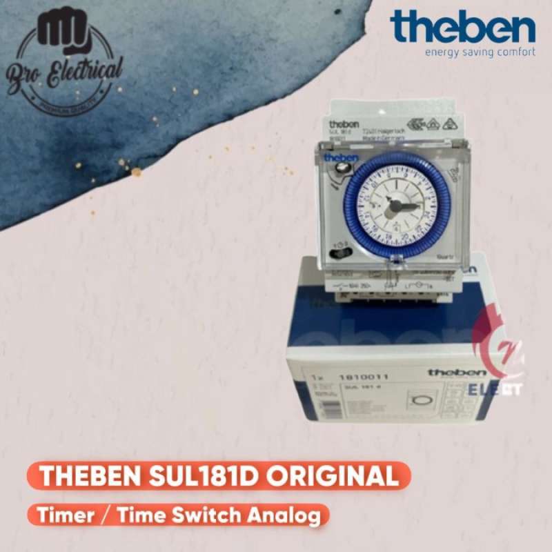 Promo Theben Sul 181d Original Timer Analog / Time Switch Sul181d Ori ...