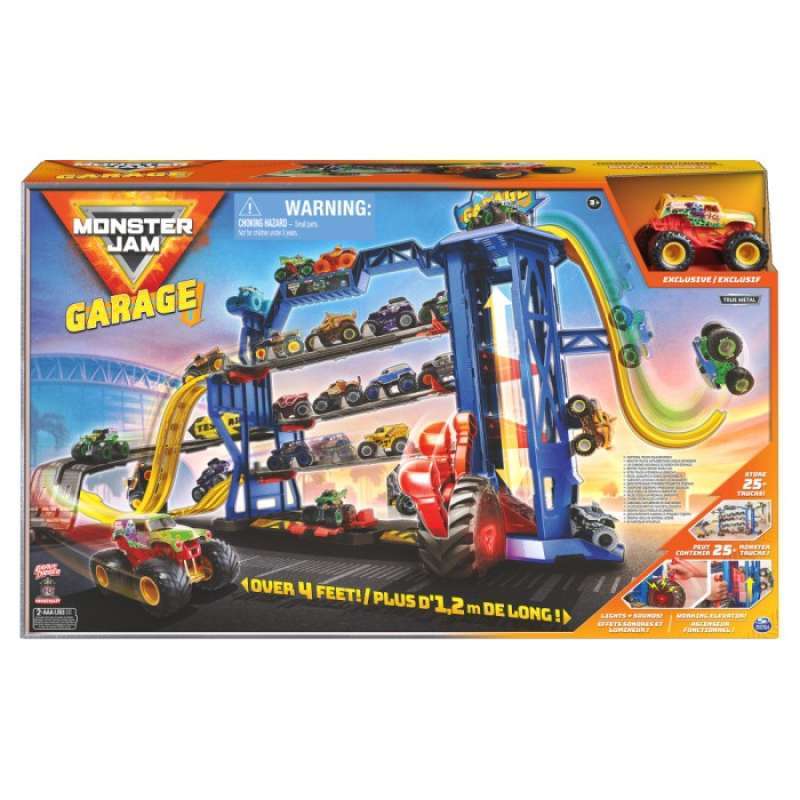 Jual Mainan Diecast Monster Jam 1:64 Monster Garage Playset Di Seller ...