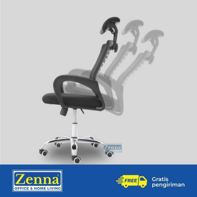 Promo Zenna Kursi Kantor Jaring Head Rest / Kursi Jaring / Kursi ...