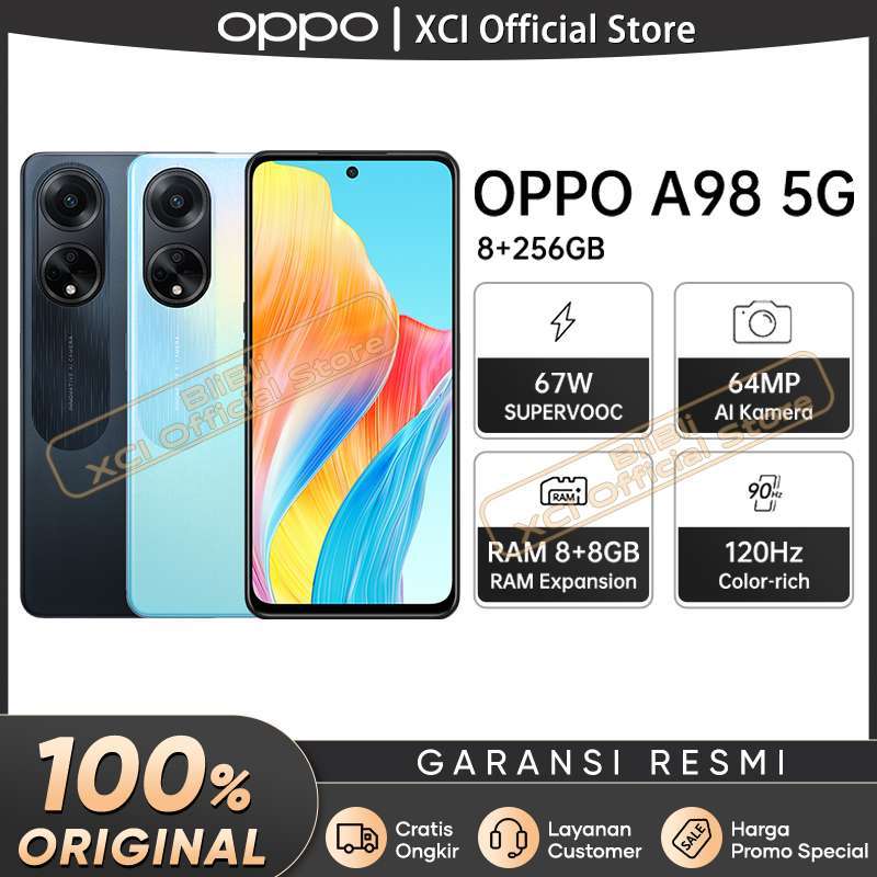 Jual OPPO A98 5G 8/256GB NFC 67W Supervooc 64MP AI Camera 5000mAh OPPO ...