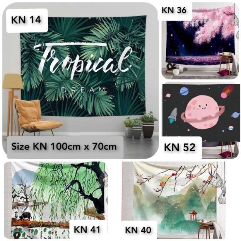 Promo Hiasan Dinding Poster Kain Background Foto Pemandangan Kota Peta ...