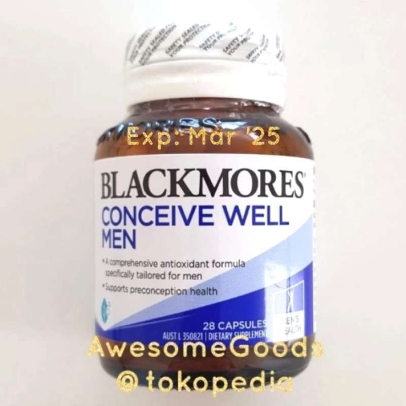 Promo Blackmores Australia Conceive Well Men 28 Capsules Diskon 33% Di ...