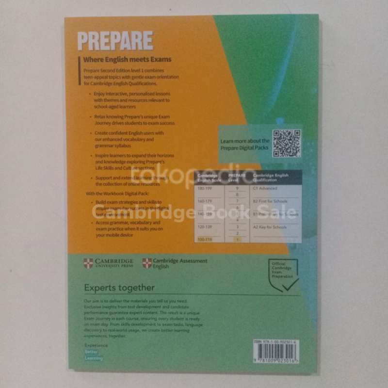 Promo Prepare Level 1 workbook with Digital Pack 2nd edition (A1 ...