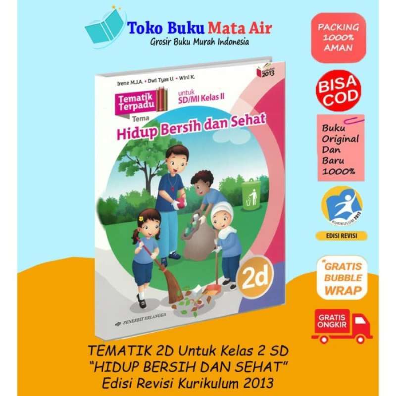 Promo Tematik Terpadu 2d Hidup Bersih Dan Sehat Sd Mi Kelas Ii K13n