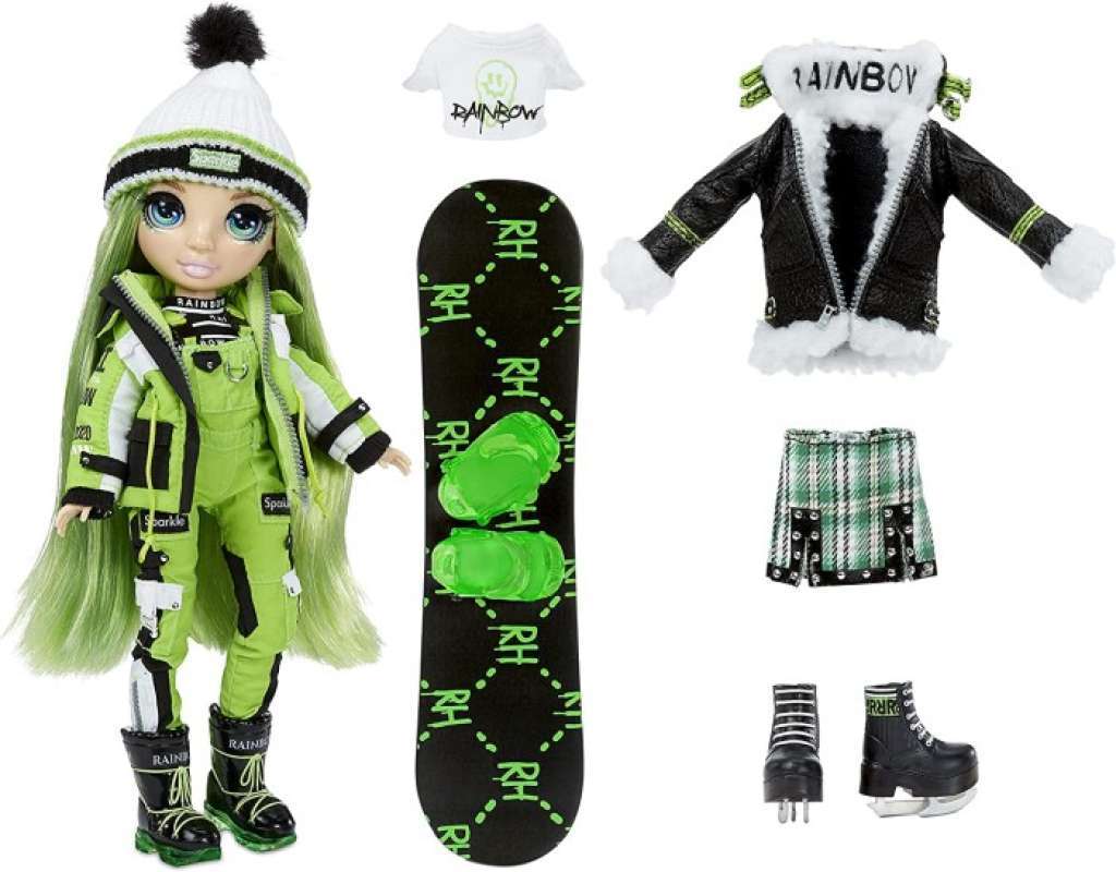 Jual Rainbow High Winter Break Jade Hunter Fashion Doll With Snowboard ...