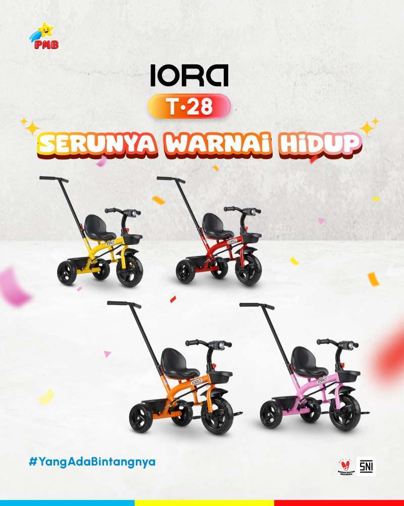 Jual Sepeda Roda Tiga Iora Tricycle T28 – Pmb Toys - Kuning Di Seller ...
