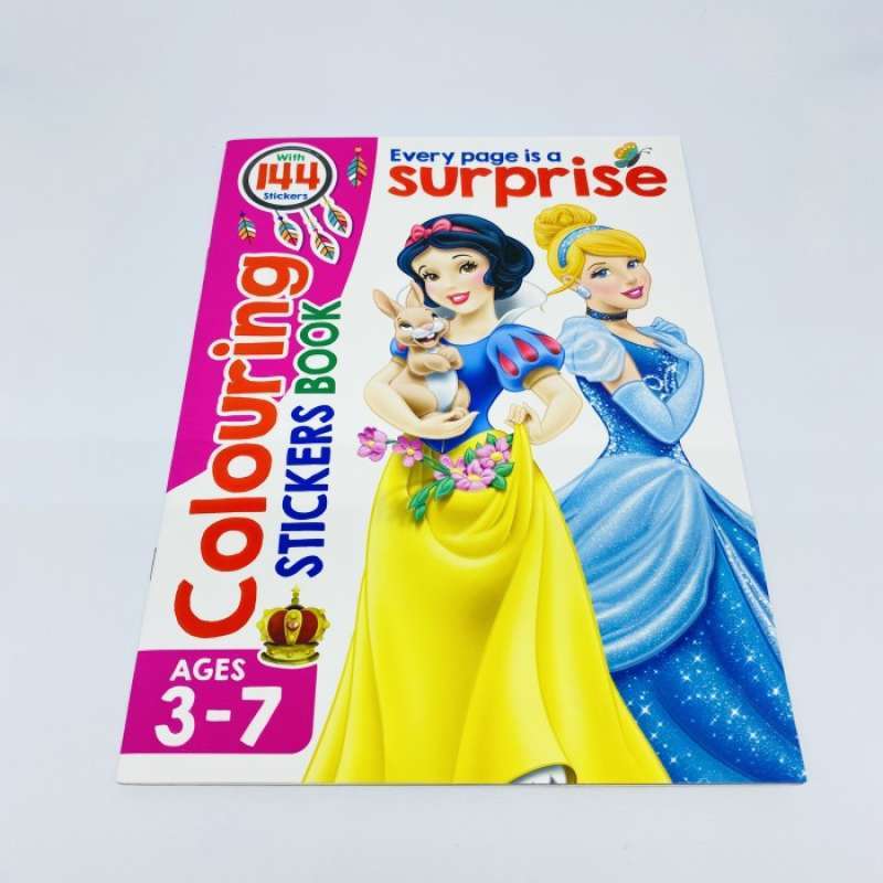 Promo Buku Mewarnai / Buku Sticker Anak Activity Boox Disney Princess Diskon 23% Di Seller Faika ...