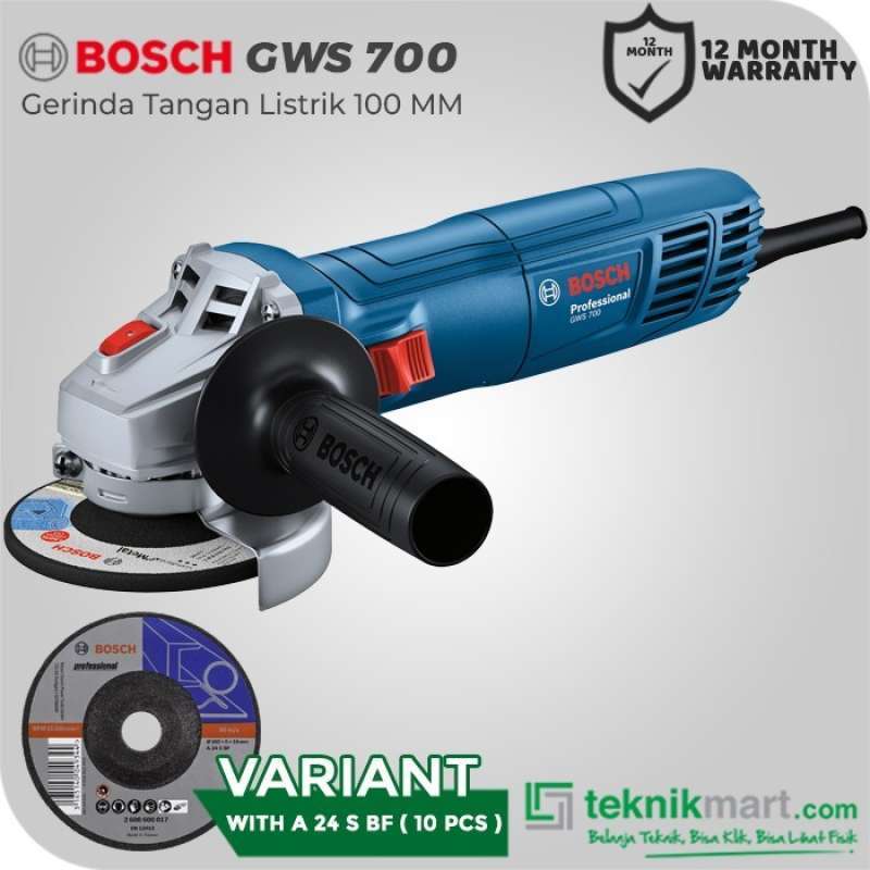 Jual Bosch Angle Grinder / Gerinda Tangan Listrik 100mm 710w Gws 700 ...