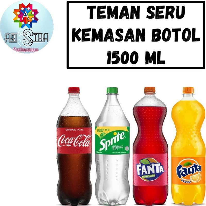 Jual Teman Seru Kemasan Botol CocaCola - Fanta - Sprite 1500 ML ...