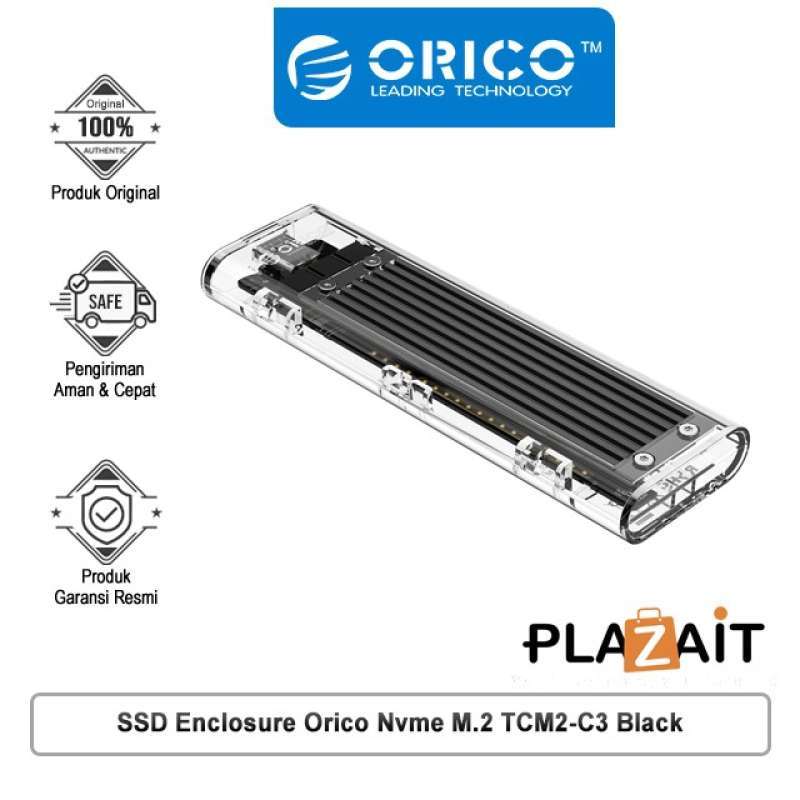 Jual Orico Ssd Enclosure Nvme M.2 Tcm2-c3 Black Di Seller Pt. Primajaya ...