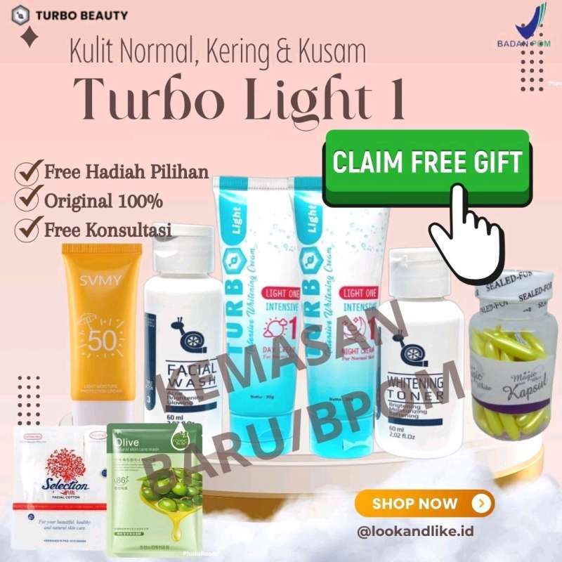Promo Cream Turbo 1 Untuk Kulit Normal Atau Kering Dan Flek Hitam - T1 ...