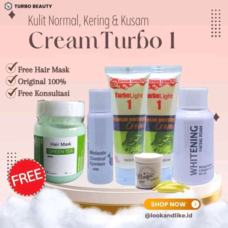 Promo Cream Turbo 1 Untuk Kulit Normal Atau Kering Dan Flek Hitam - T1 ...