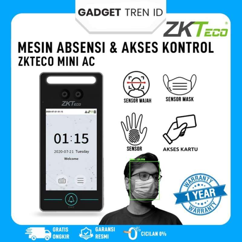 Promo Mesin Absensi Wajah Zkteco Mini Ac Bisa Sebagai Akses Kontrol ...