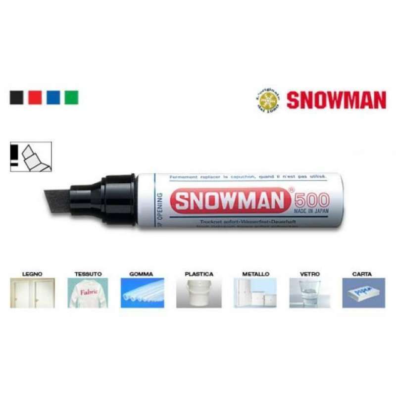 Jual Spidol SNOWMAN Permanen / Permanent Marker Jumbo 500 di Seller ...